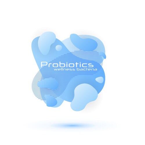 Bacteria probiotics prebiotic lactobacillus Vector Image