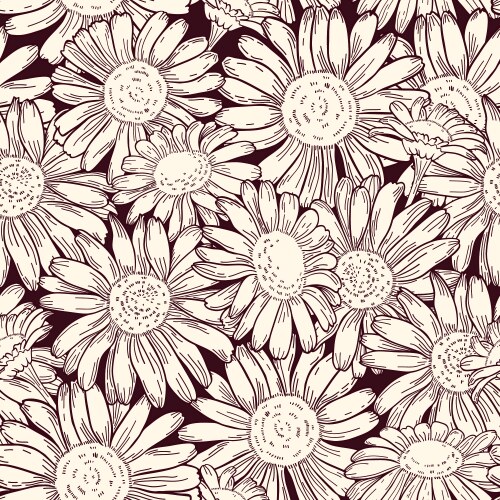 Seamless floral pattern with spring flowers Vector Image