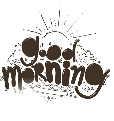 Good morning background Royalty Free Vector Image