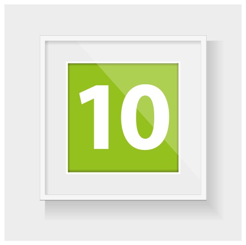Number 10 Royalty Free Vector Image - VectorStock
