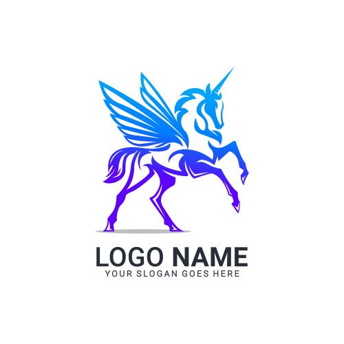 Abstract digital technology symbol logo design Vector Image