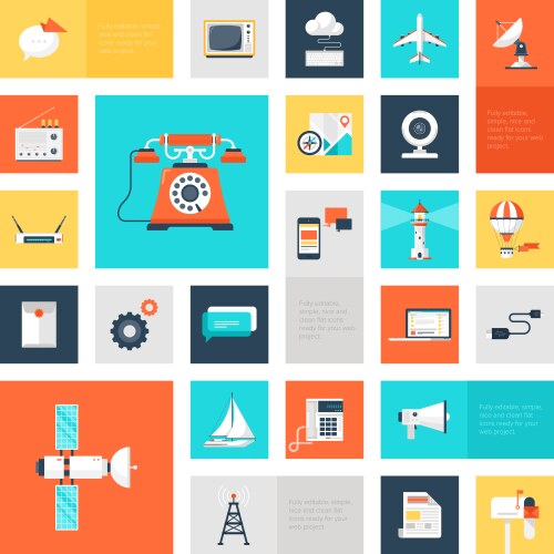 Creative icons Royalty Free Vector Image - VectorStock