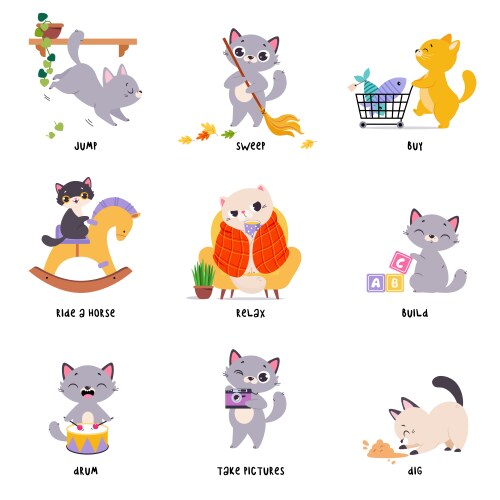 Action Verbs Vector Images (over 430)