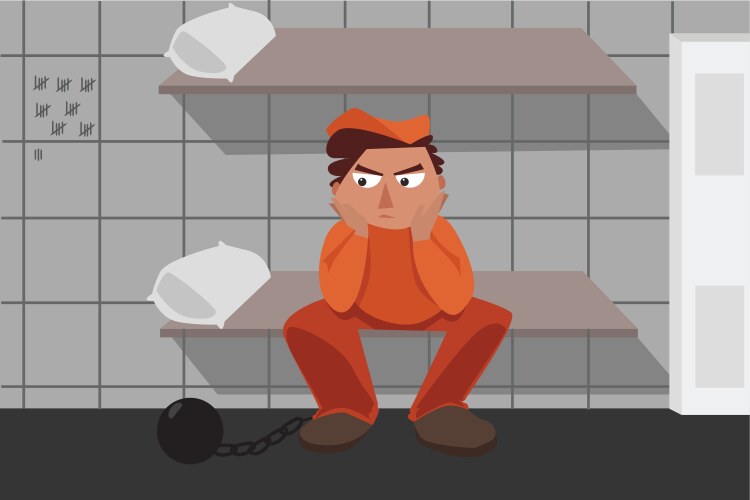 Prison guard baton composition Royalty Free Vector Image