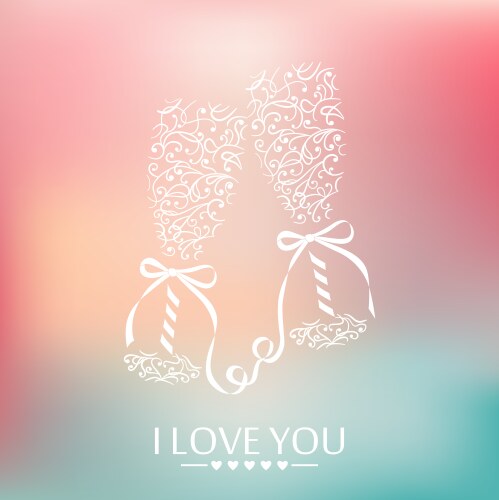 I love you background Royalty Free Vector Image