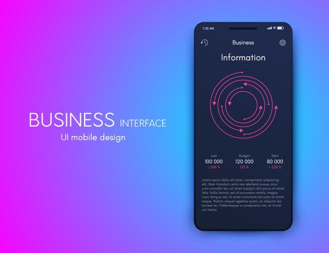Register form mobile ui design Royalty Free Vector Image Register form mobile ui design Royalty Free Vector Image