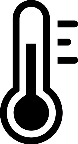 Temperature sensor icon Royalty Free Vector Image