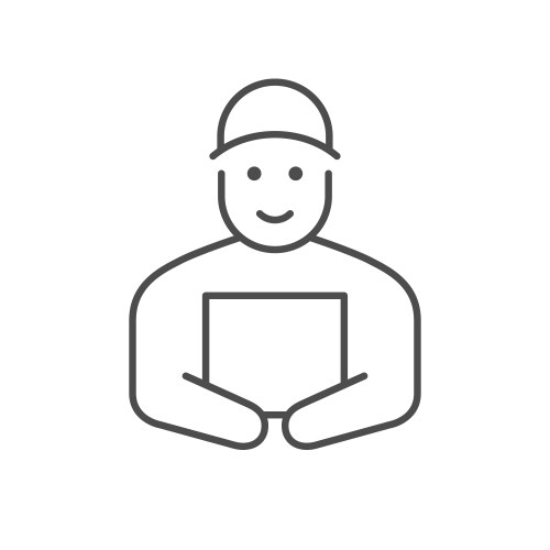 Courier icon Royalty Free Vector Image - VectorStock