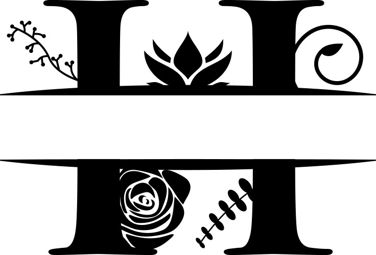 Split Letter Monogram Vector Images (over 3,000)