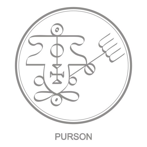 Collection demon symbols and their sigils Vector Image