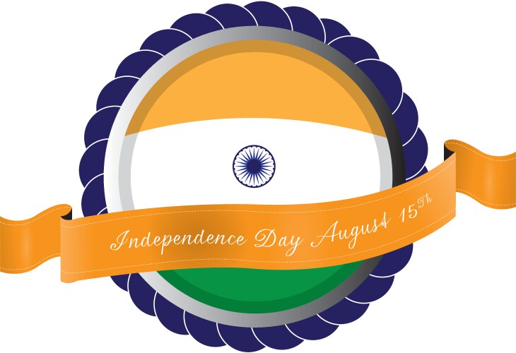 Indian flag design element Royalty Free Vector Image