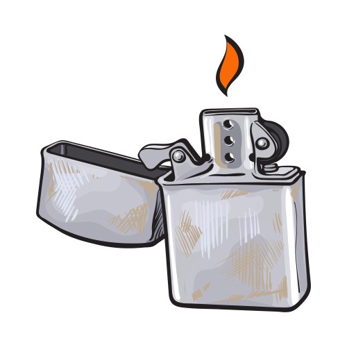 Lighter cartoon sketch Royalty Free Vector Image