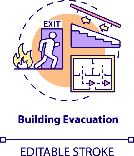 Evacuation Inondation Logo Emergency Evacuation [Up Arrow] Sign Or