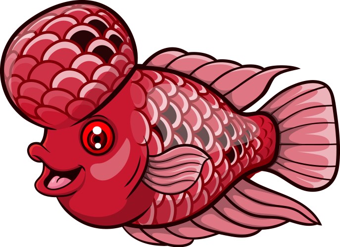 Cute fish cartoon Royalty Free Vector Image - VectorStock
