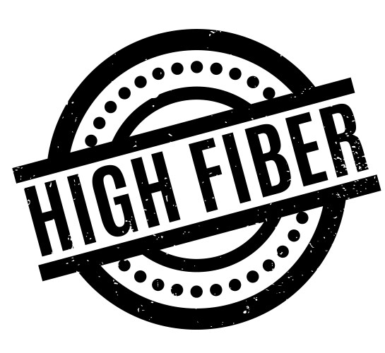 High fiber rubber stamp Royalty Free Vector Image