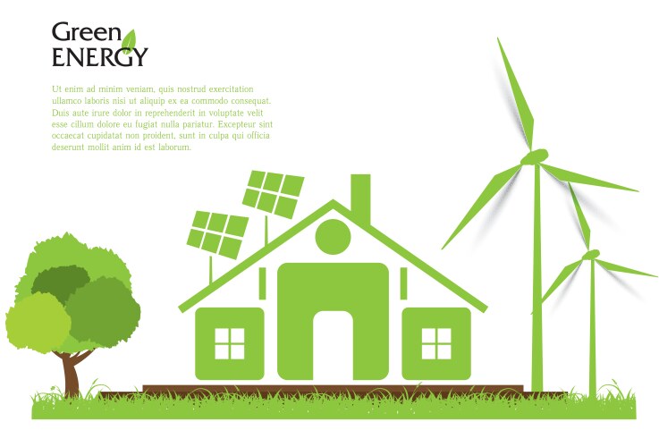 100 renewable energy label or sticker Royalty Free Vector