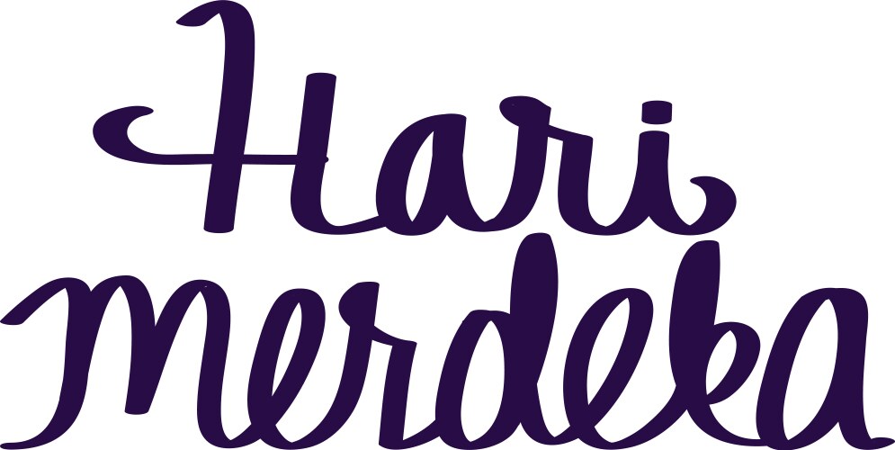 Hari merdeka poster Royalty Free Vector Image - VectorStock