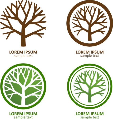 Rustic retro vintage coffee bean tree cafe farm Vector Image