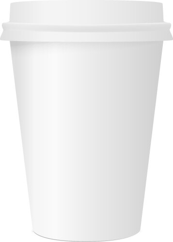 Plastic stirrer for coffee and tea Royalty Free Vector Image
