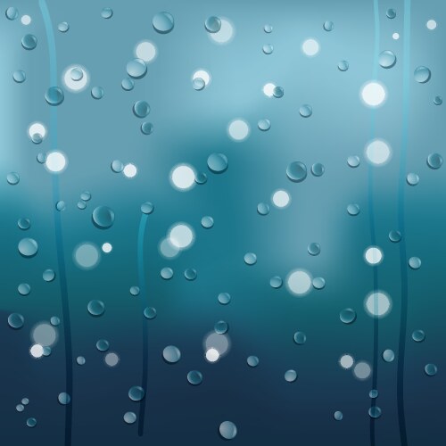 Rain and rainbow sky background Royalty Free Vector Image