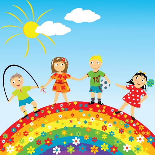 Rainbow topic image 2 Royalty Free Vector Image