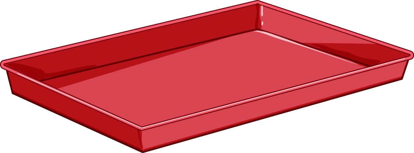 Dish food tray cartoon Royalty Free Vector Image