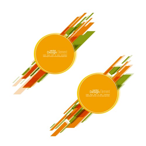 Abstract background with a round banner Royalty Free Vector