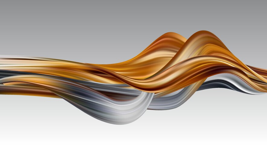 Abstract curved lines background template Vector Image