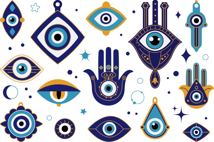 Occult mystic spiritual esoteric symbols Vector Image