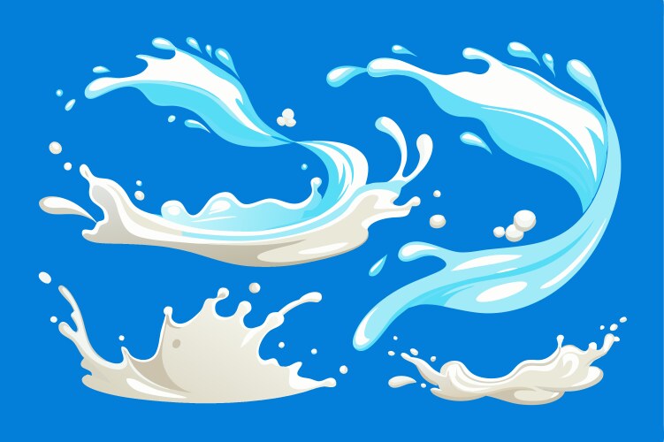 Milk splash art Royalty Free Vector Image - VectorStock