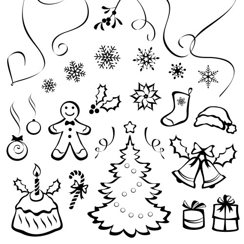 Floral design elements Royalty Free Vector Image