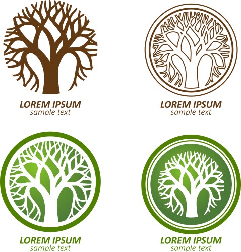 Rustic retro vintage coffee bean tree cafe farm Vector Image