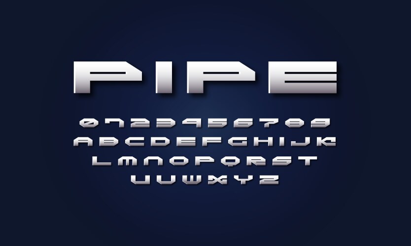 Chrome Font Vector Images (over 6,300)