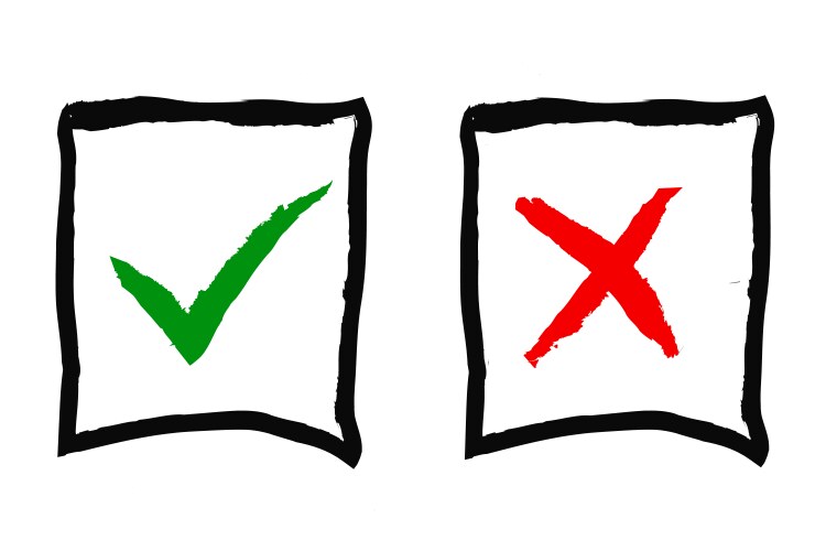 Tick Cross Question Mark Vector Images (over 1,800)