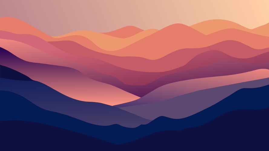 Layered Sunset Vector Images (over 590)