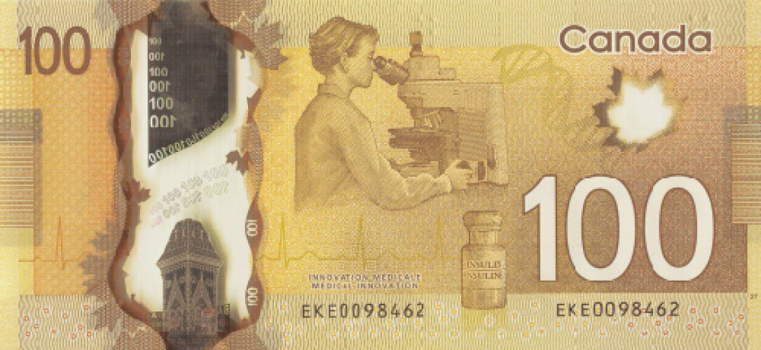 Reverse high polygonal pixel mosaic banknote aus Vector Image