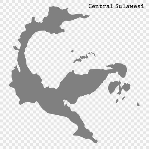 High quality map is a province indonesia Vector Image