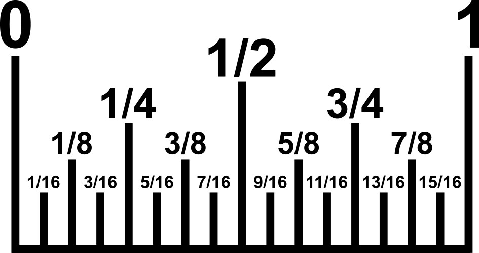 Vertical meter ruler Royalty Free Vector Image