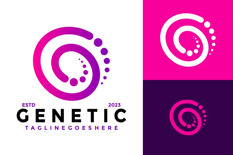 Atom galaxy logo design template Royalty Free Vector Image