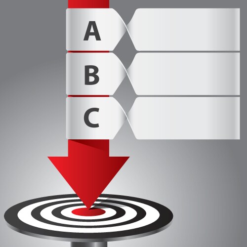 Target arrows banners Royalty Free Vector Image