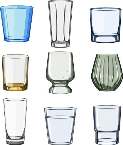 Empty Glass Cartoon Vector Images (over 7,700)