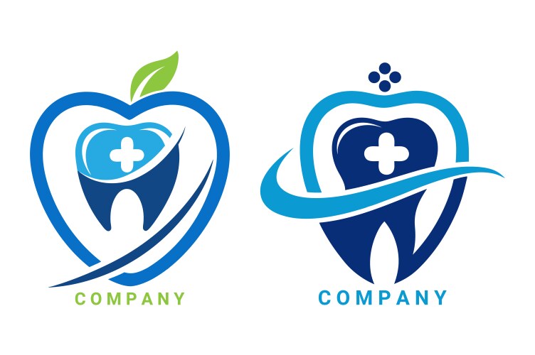 Professional dental logo Royalty Free Vector Image