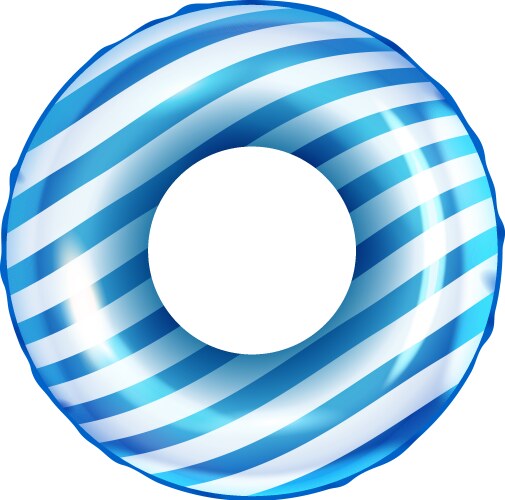 Realistic inflatable ring Royalty Free Vector Image