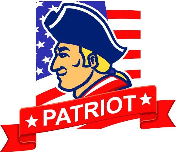 American patriot Royalty Free Vector Image - VectorStock