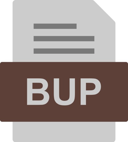 Document Bup File Vector Images (61)