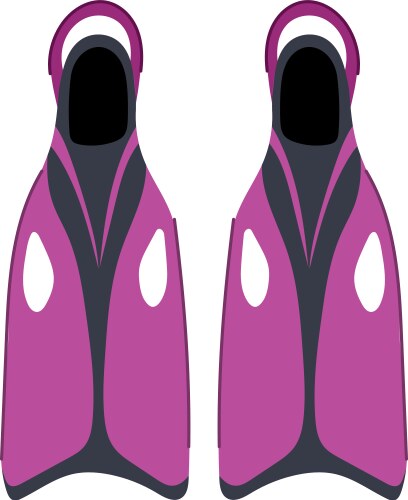Fins flippers cartoon Royalty Free Vector Image