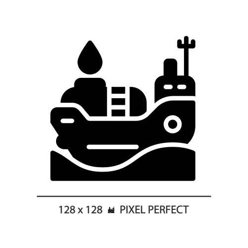 Oil spill black glyph icon Royalty Free Vector Image Oil spill black glyph icon Royalty Free Vector Image