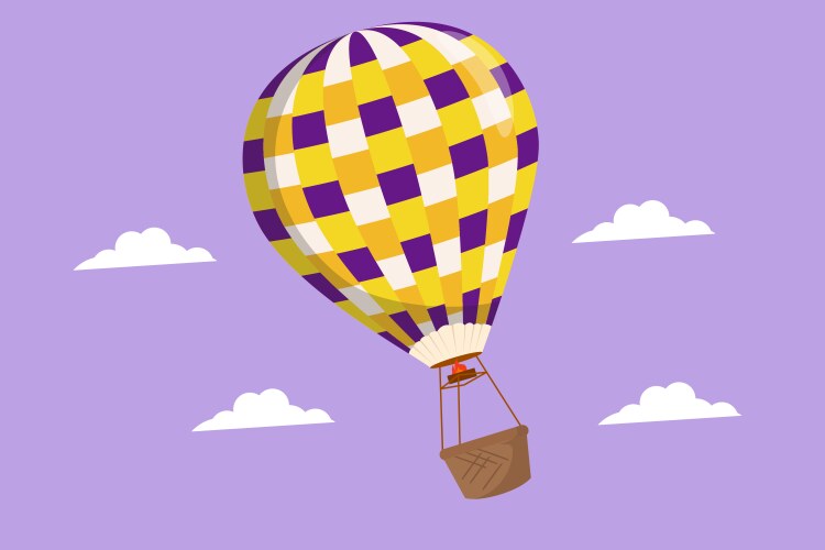 Cartoon flat style drawing female flight Vector Image