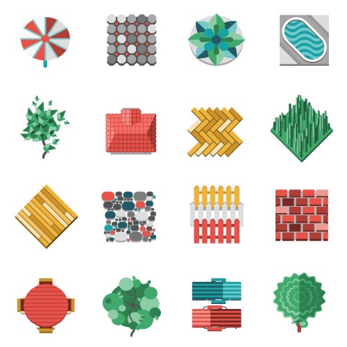 Landscape elements Royalty Free Vector Image - VectorStock