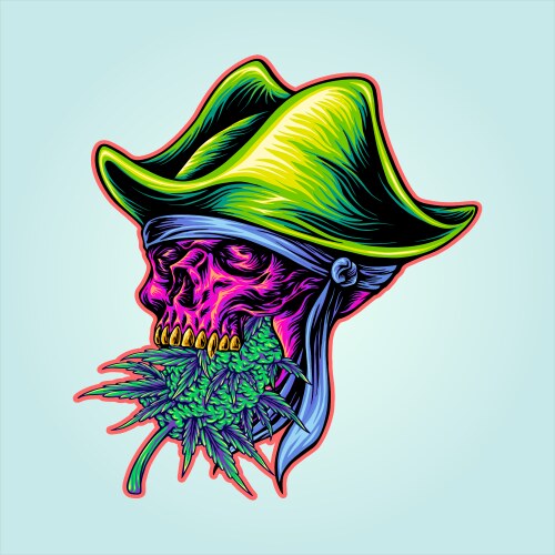 Cannabis Skull Vector Images (over 960)